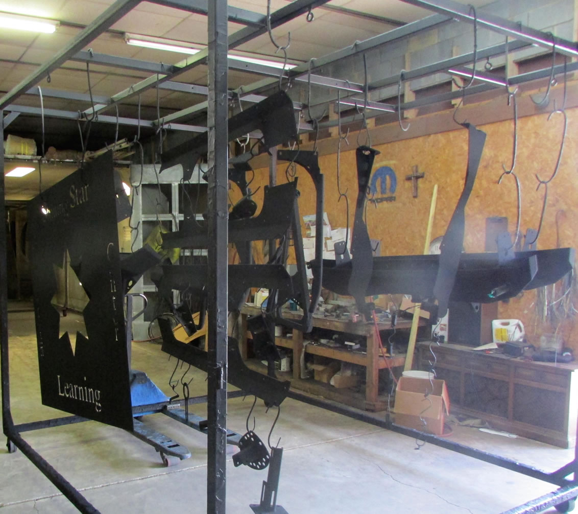 Hanging Rack2 - Carters Powder Coating in Tennessee